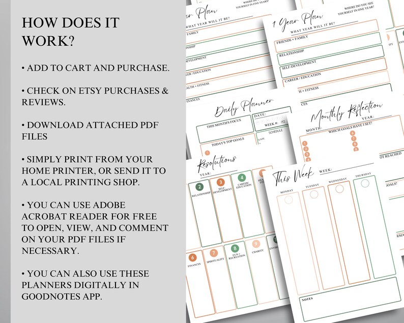 Ultimate Goal Planner, Daily, Weekly, Monthly, Quarterly, Yearly Goals ...