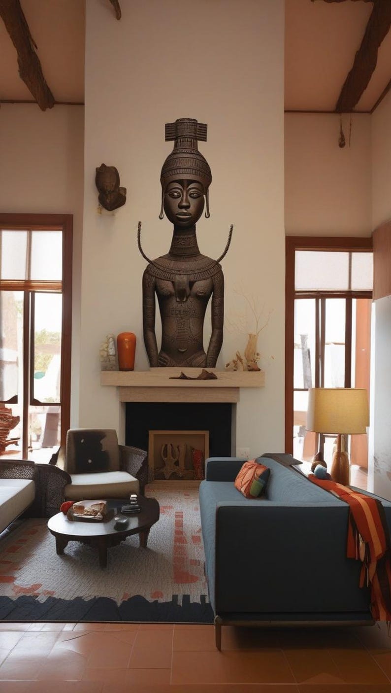400 AI Prompt Interior Design Photos Inspired by African Art and ...
