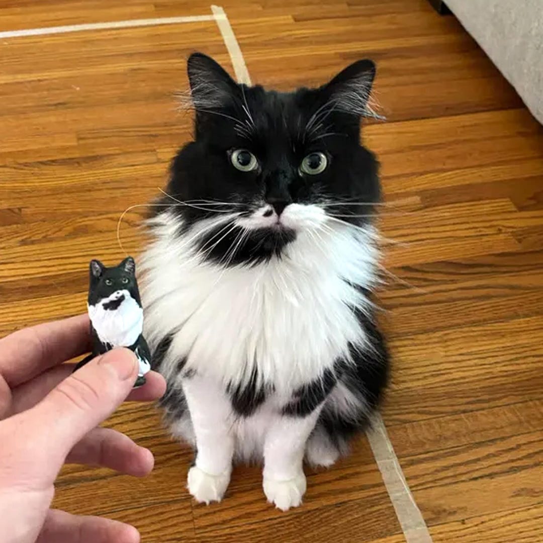 Kitten Birthday Cake Topper Sculpture, Kitten Wedding Cake Topper ...