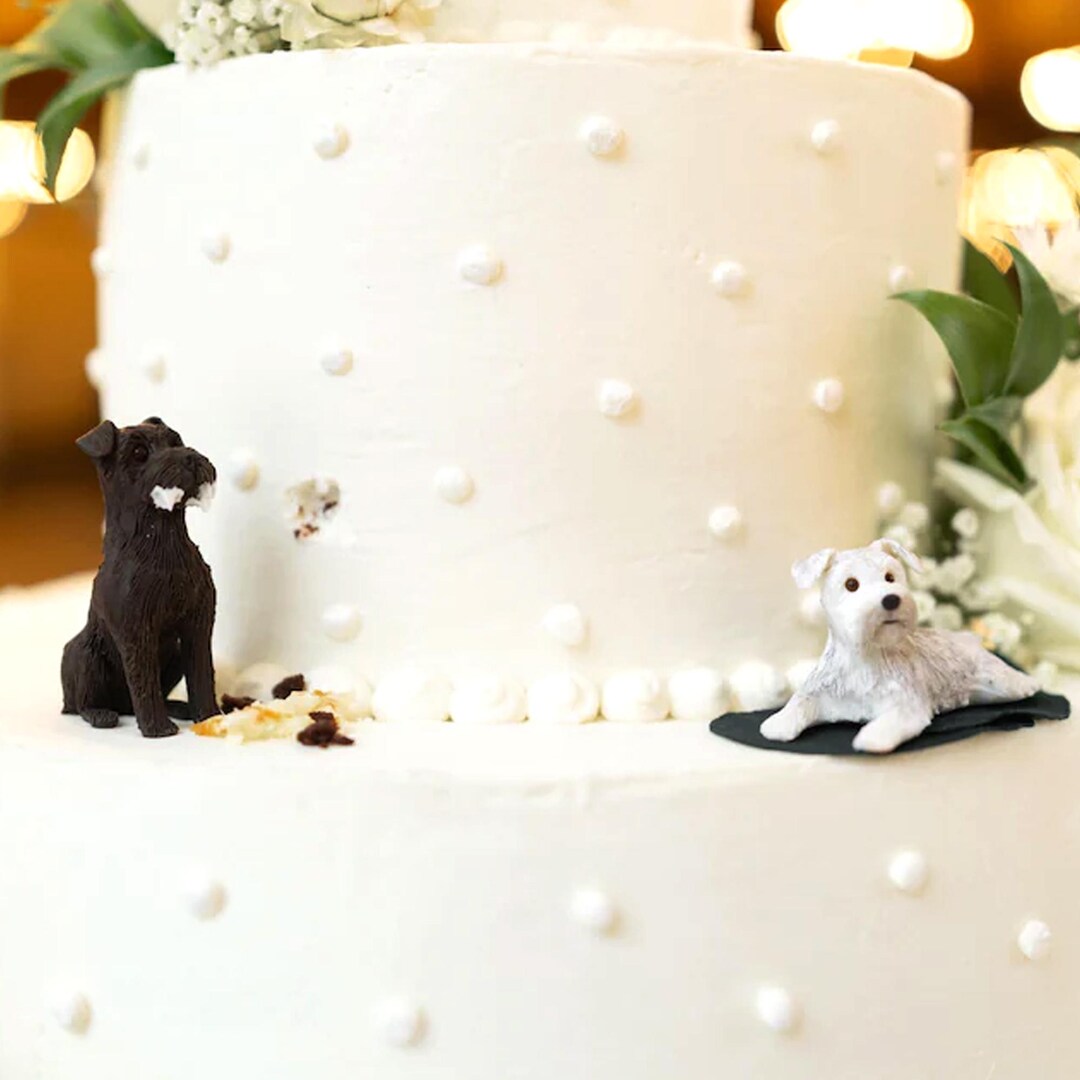 Custom Clay Dog Figurine: Pet Memorial, Wedding Cake Topper - Etsy