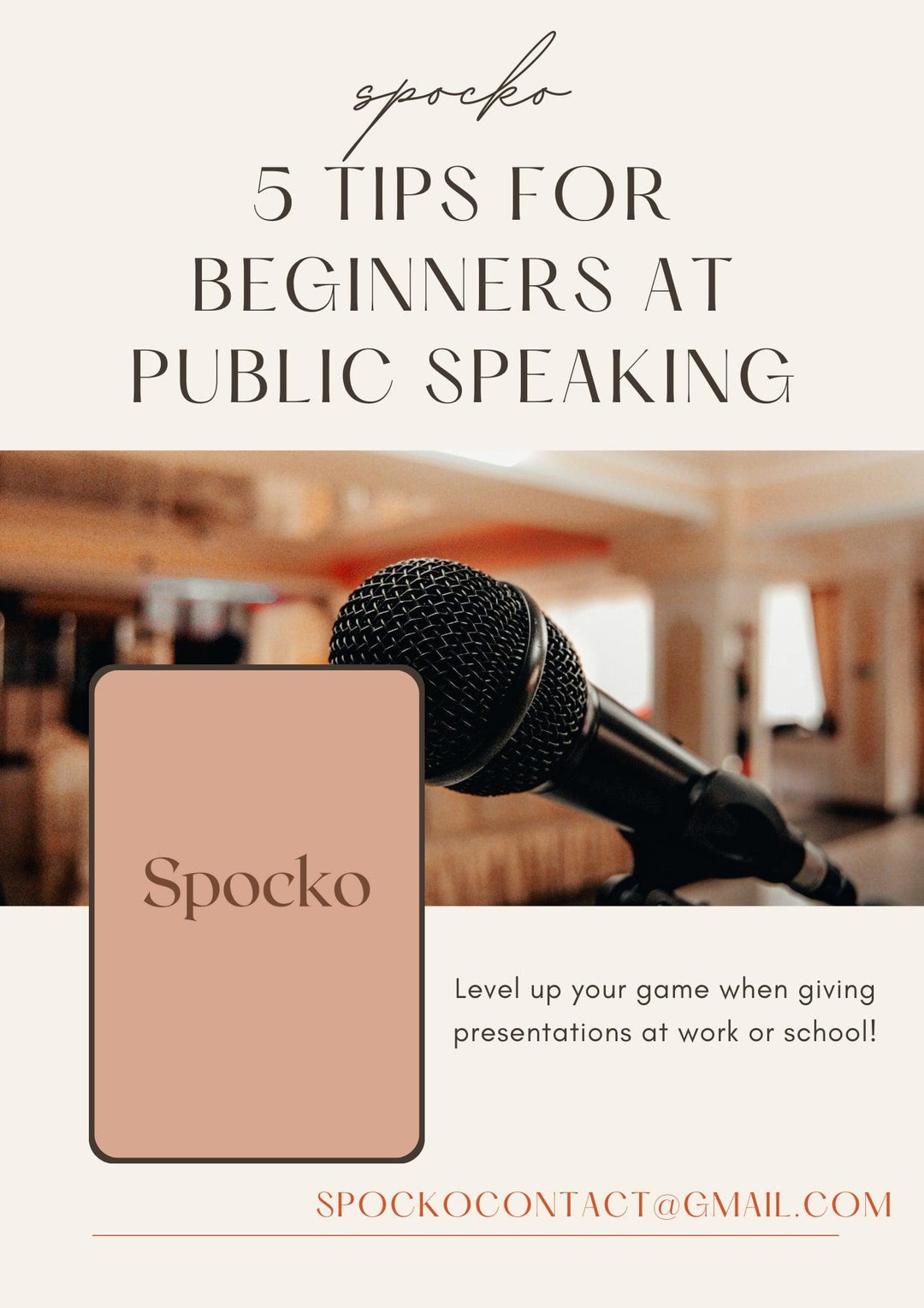 A Public Speaking Guide for Beginners Instant Download PDF - Etsy