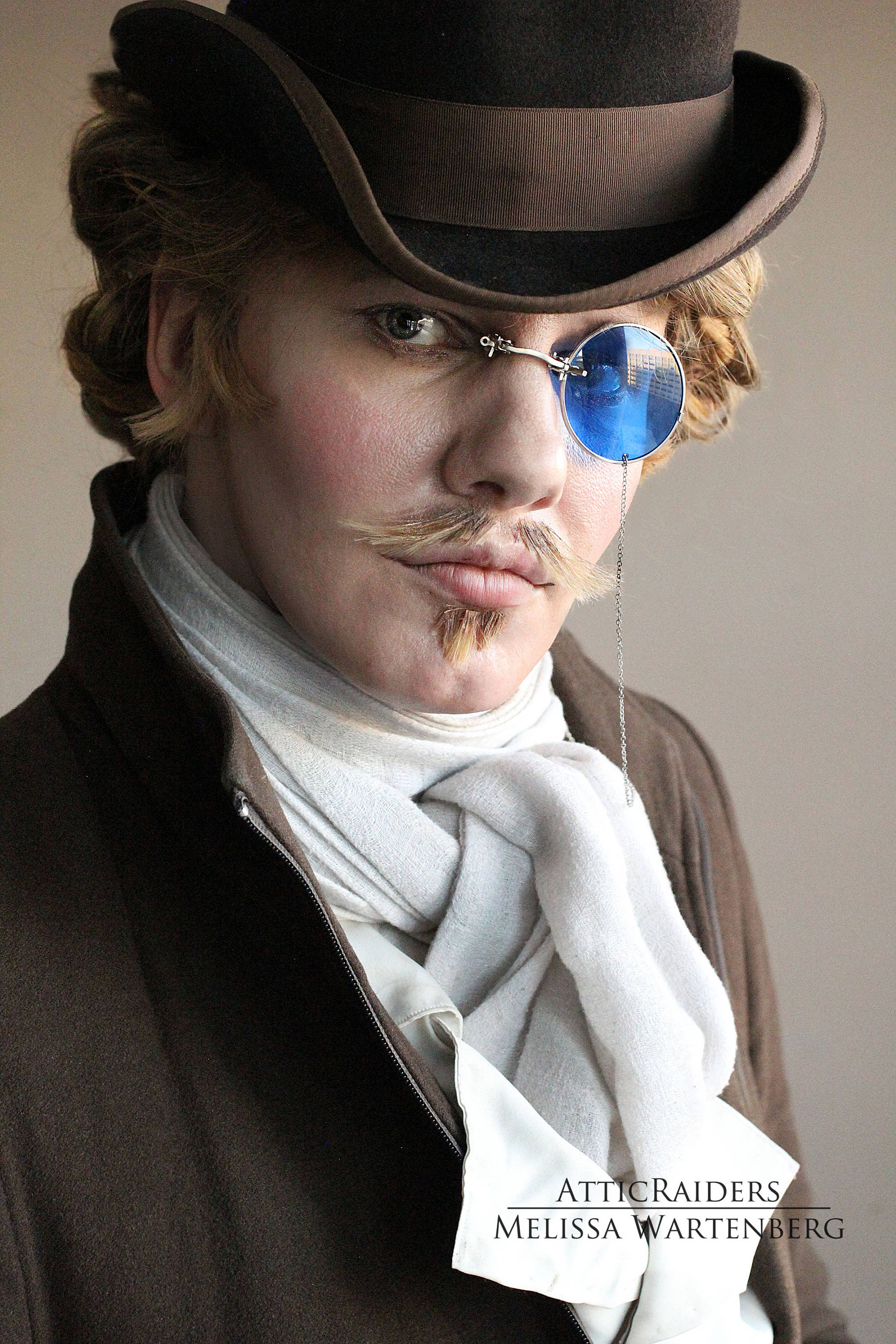 Steampunk Blue Monocle Monocle Eyewear Costume Glasses Etsy