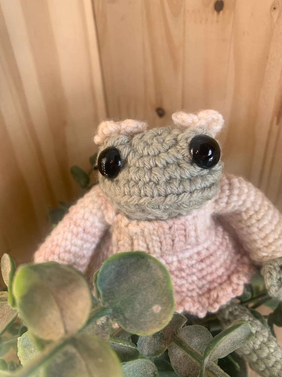 Green Crochet Frog, Froggie Dress Crochet, Cute Toy Frog, Amigurumi ...