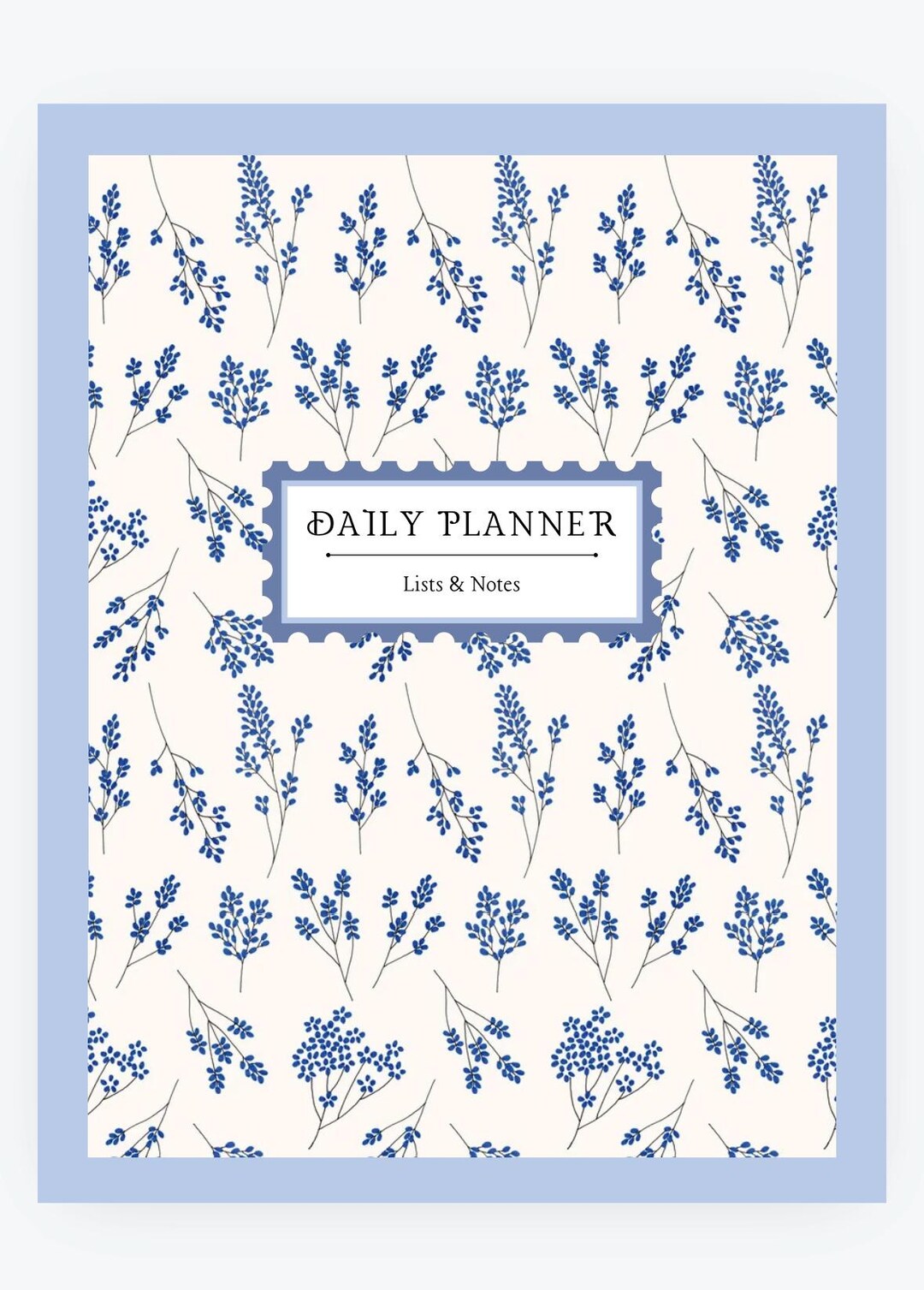 Blue Flower Journal for Lists and Notes - Etsy