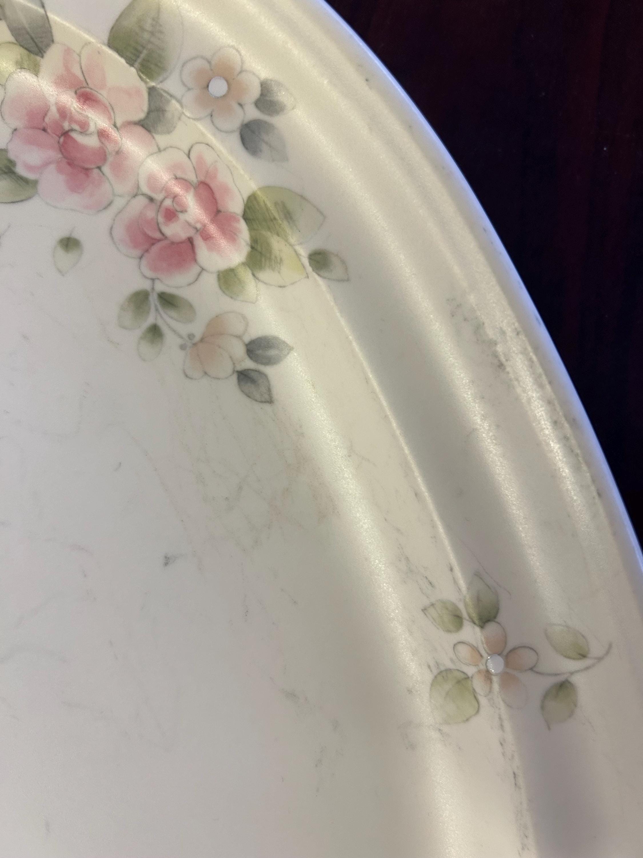 Pfaltzgraph Tea Rose Pattern Large Serving Platter - Etsy