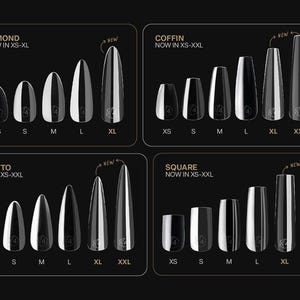 Blueberry Simple 24pc Nail Set | All Sizes Included | Reusable Press ...