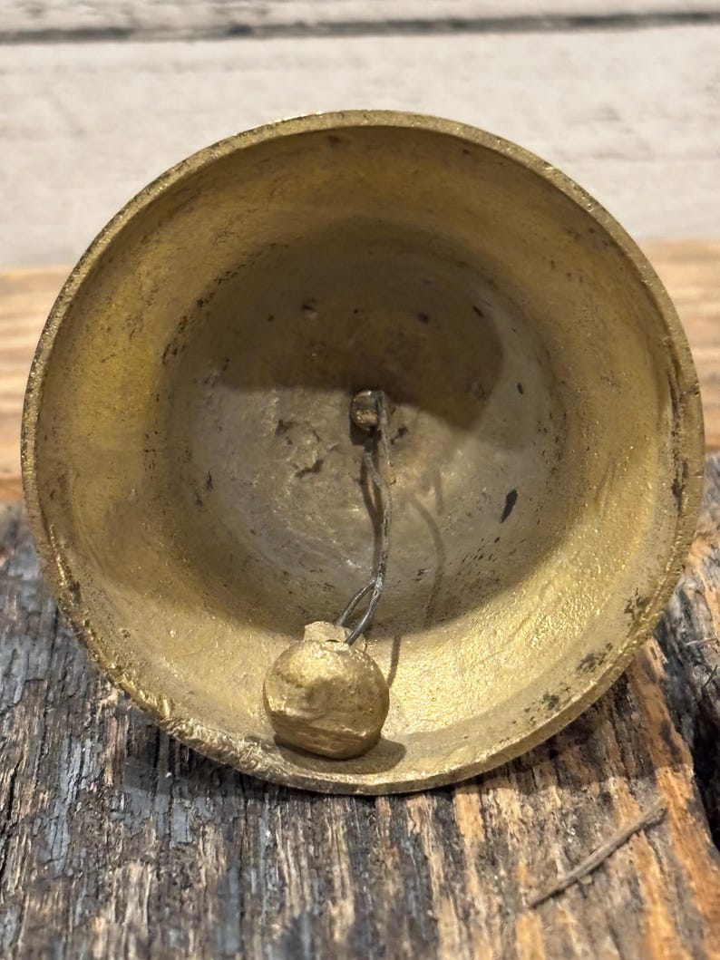 Vintage Brass Rooster Bell - Etsy