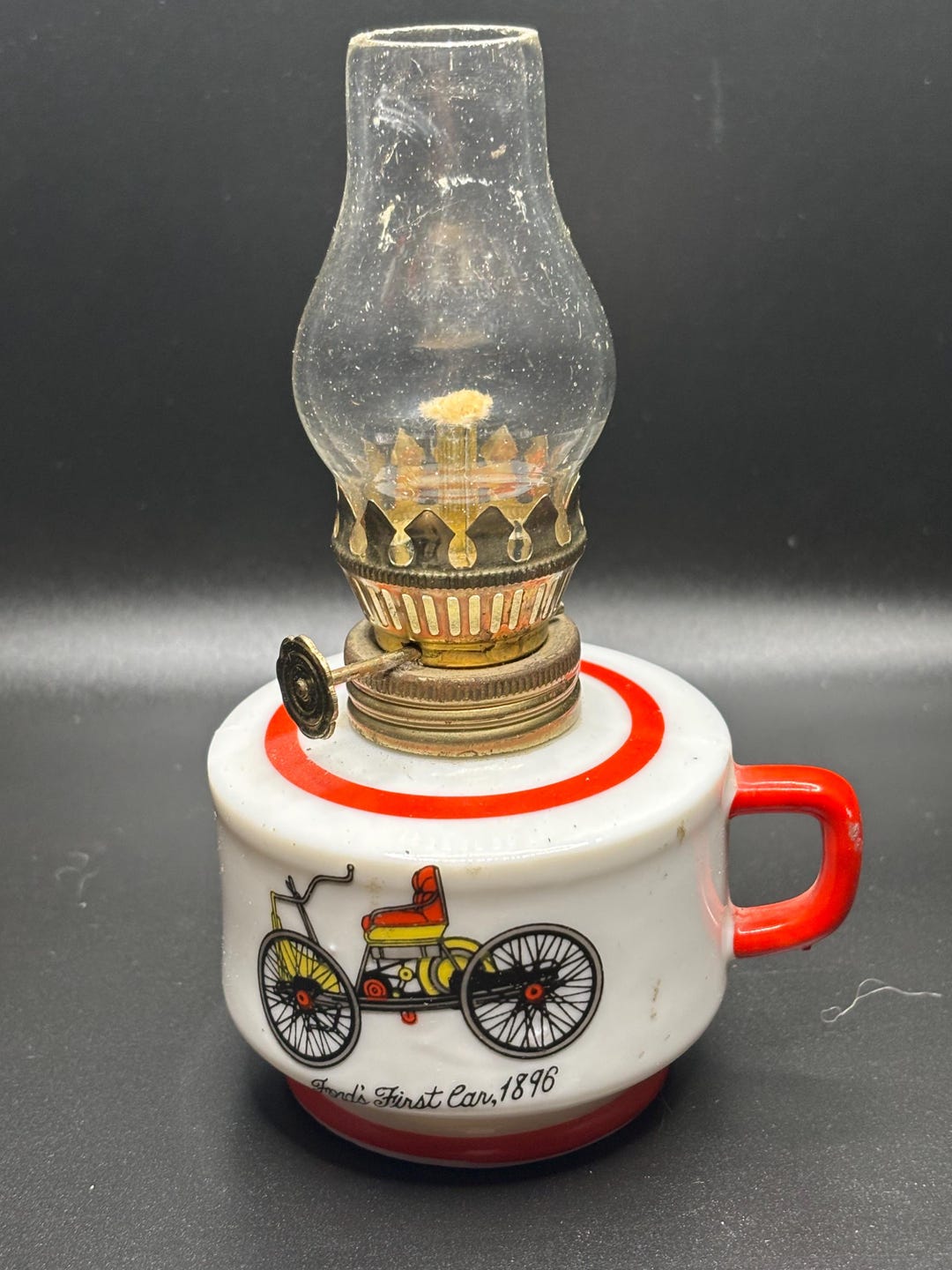 Vintage Collectible Miniature Ceramic Ford’s First Car Oil Lamp - Etsy