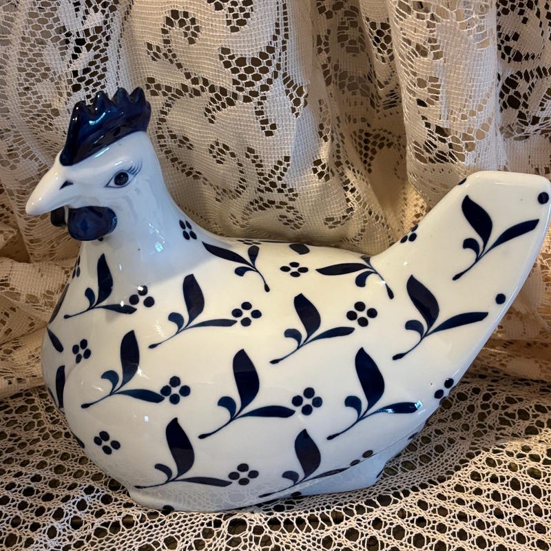 Ceramic Hen Large - Etsy