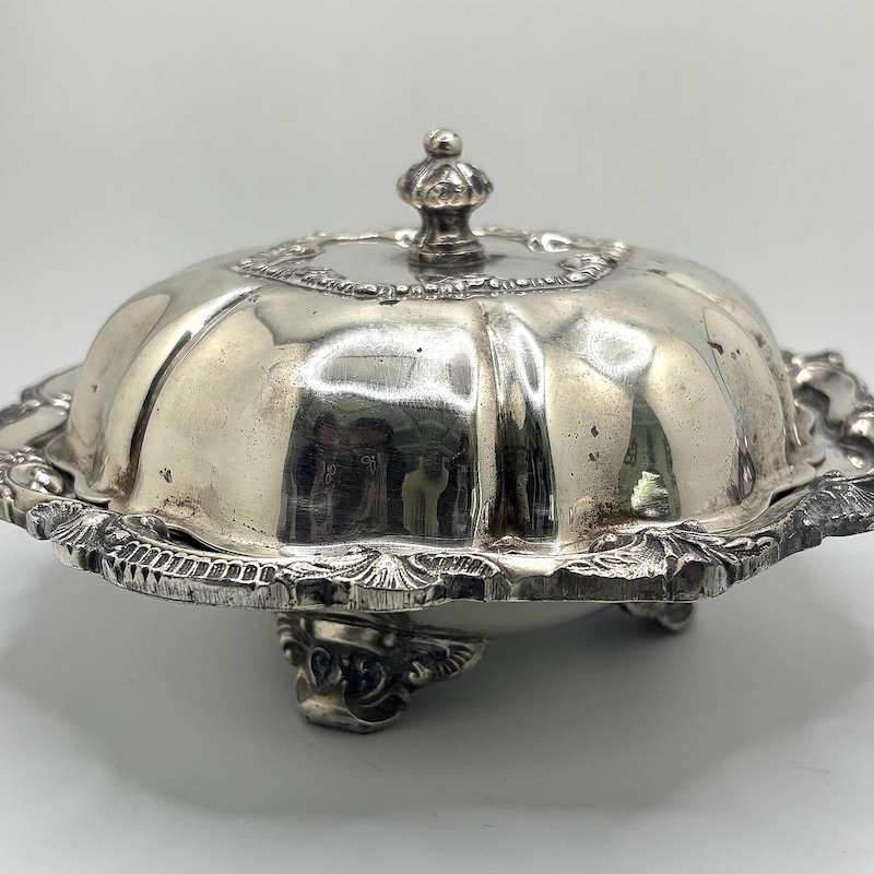 Silver Serving Dish Poole - Etsy