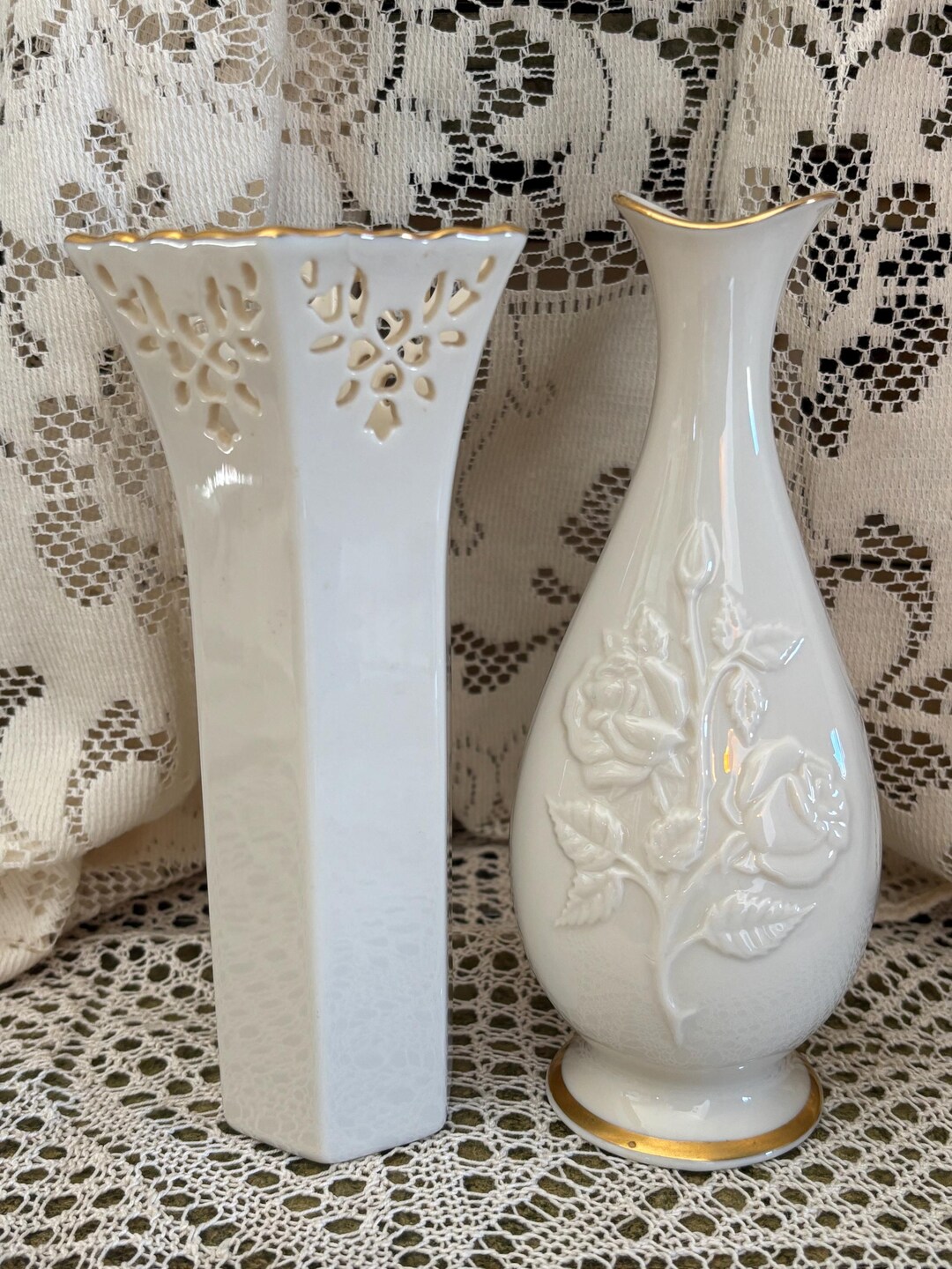 Set of Lenox Vases From Love Notes Collection - Etsy