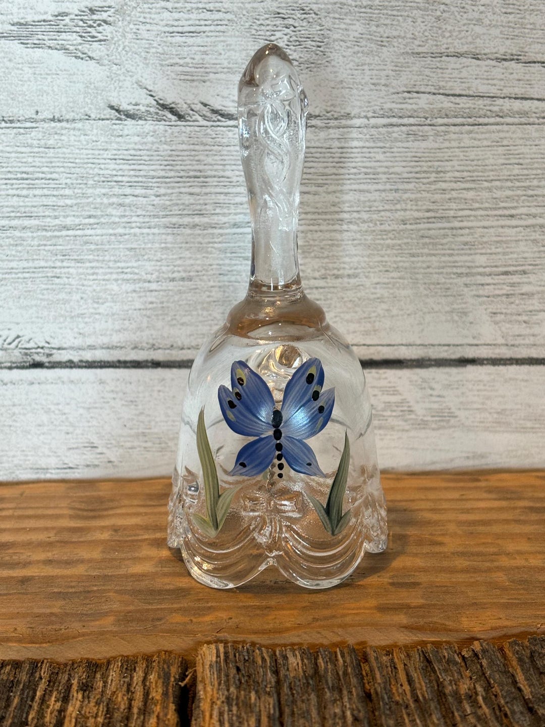 Hand Painted Fenton Bell, Glows, Signed - Etsy