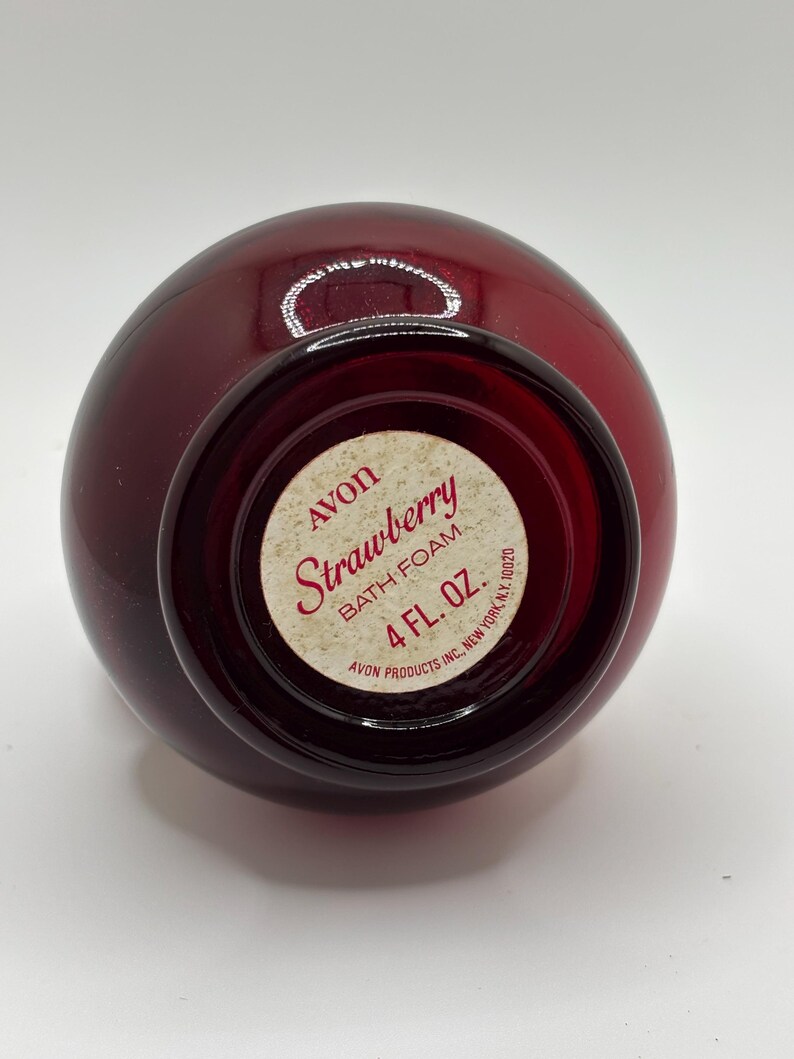Vintage Avon Strawberry Bath Foam Bottle - Etsy
