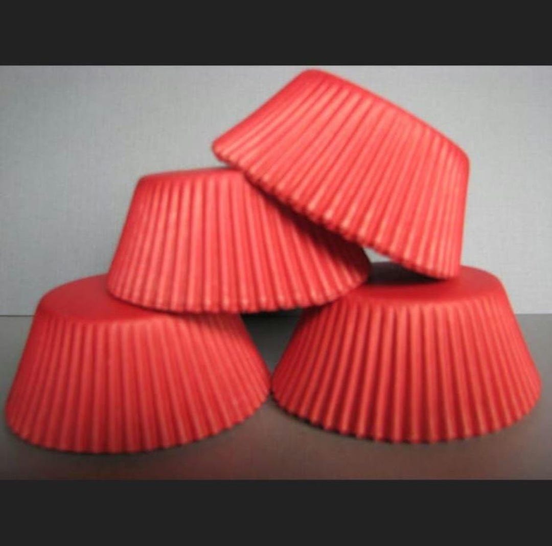 Red Cupcake Liners (bulk Qty Available) - Etsy