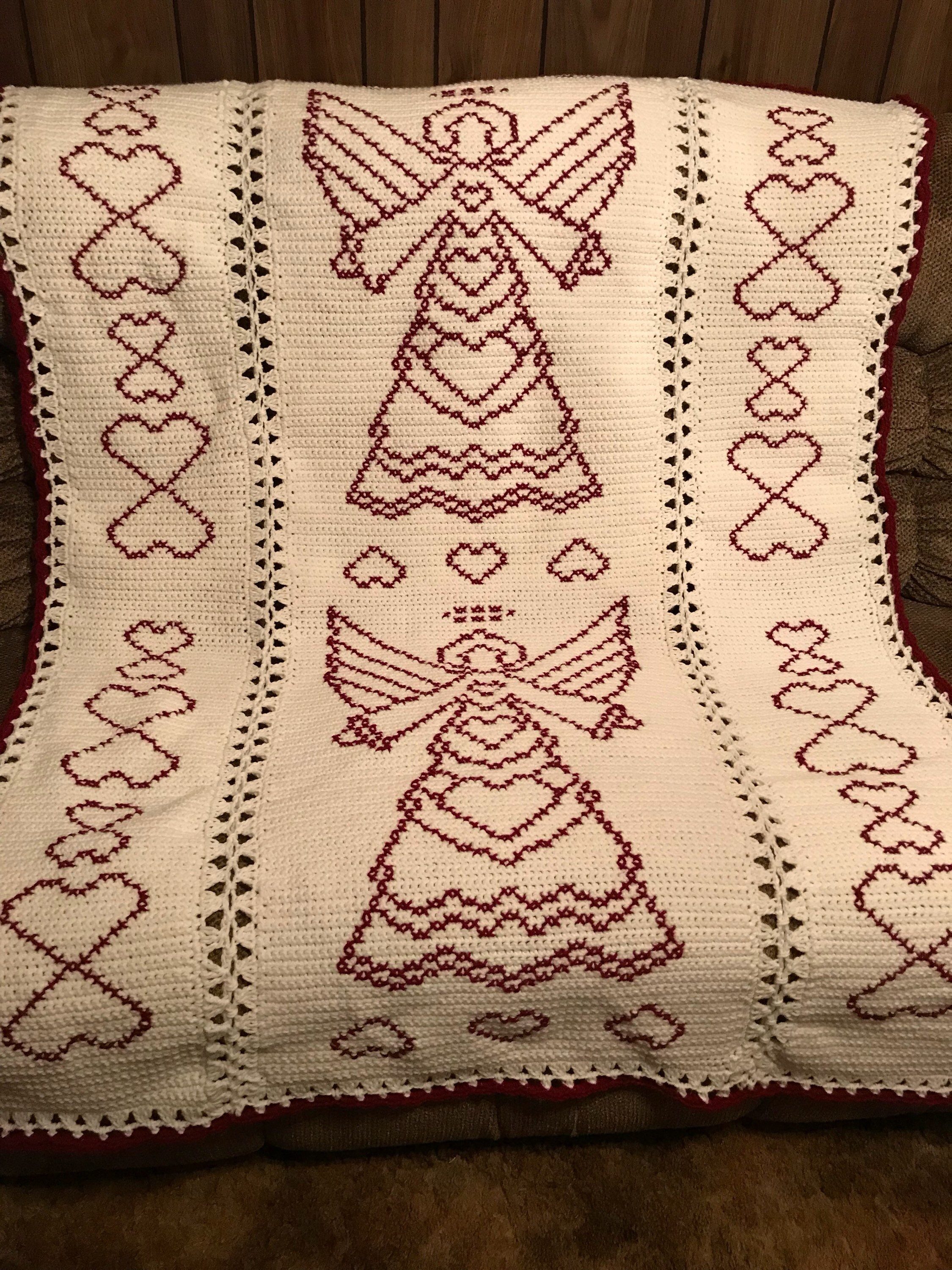 Angel Angel Angels Crochet Afghan Blanket Throw - Etsy España