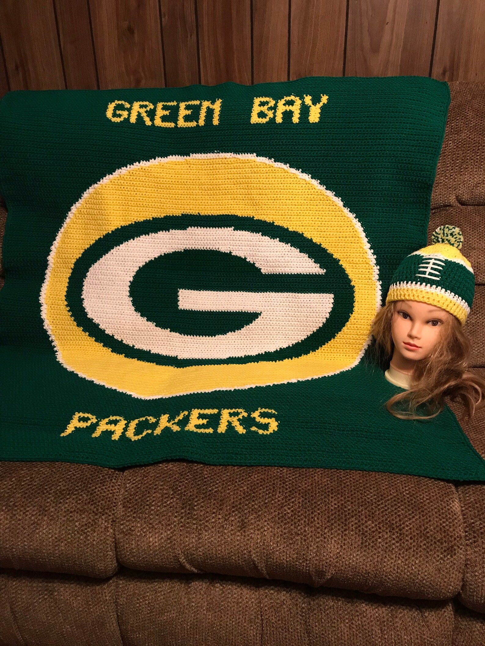Green Bay Packers Hat Adult Size Hat Any Size - Etsy