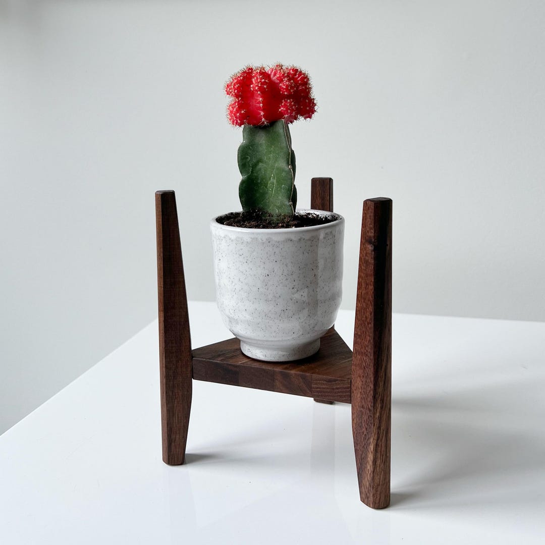 7 Mini Walnut Plant Stand solid Walnut Handmade in Canada Indoor Plant ...