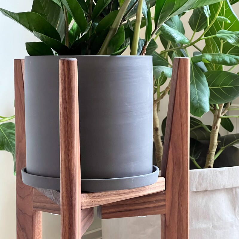Walnut Plant Stand - Etsy