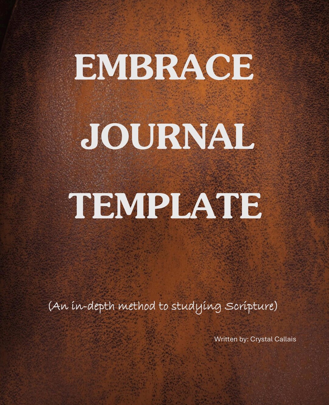 Embrace Journal Template - Etsy