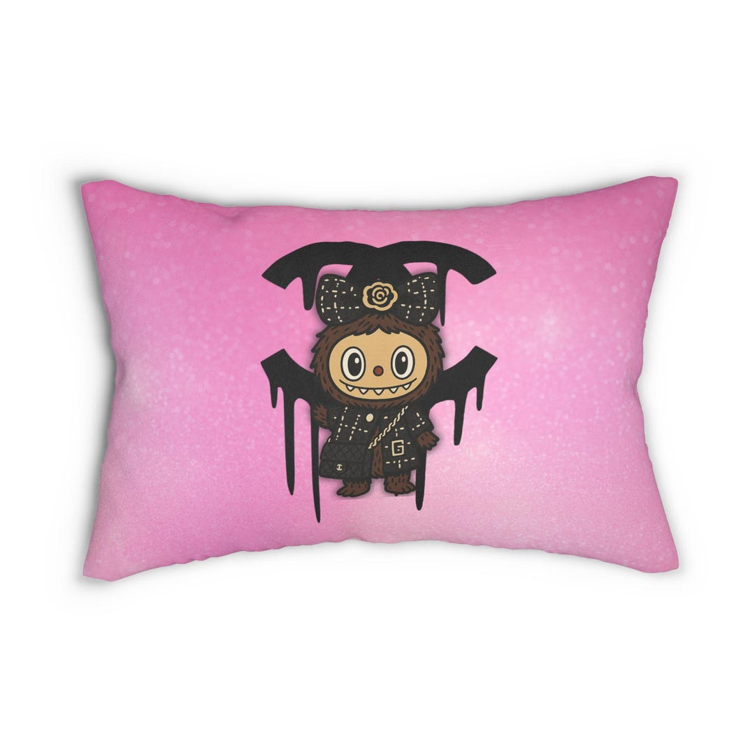 Labubu Lumbar Pillow Cute Monster Decorative Throw Pillow Character ...
