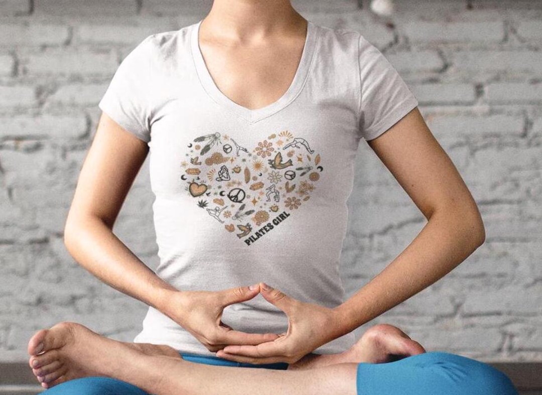 Pilates Workout Shirt , Exercise Apparel, Yoga Clothing, Gym Outfit ...