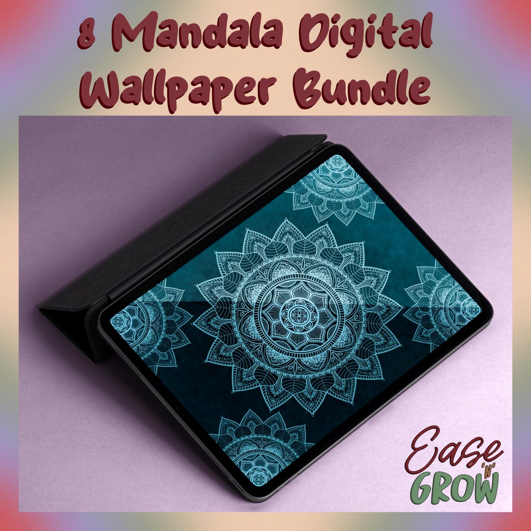 Mandala iPad Wallpaper Bundle | Aesthetic Boho iPad Backgrounds ...