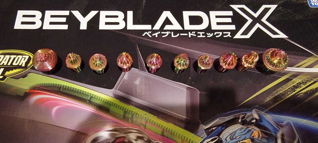 A Singular Beyblade Bit Purple Copper Green Multicolor Bit - Etsy