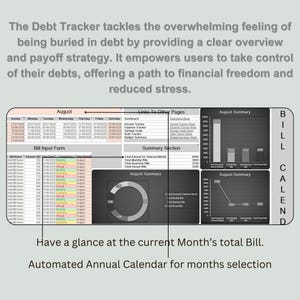 Automated Budget Visual Finance Tracker, Personal Finance Tracker, Debt ...