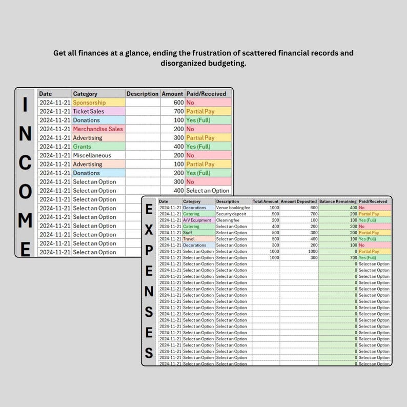 Comprehensive Downloadable Event Budget Template: Efficient Financial ...
