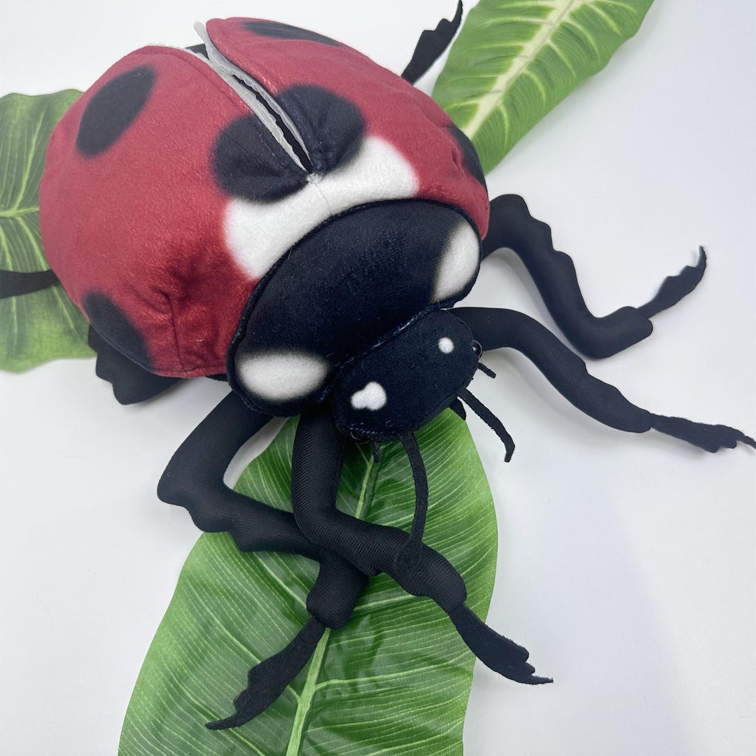 Simulation Ladybug Plush Toy Ladybug Plushie Children's Toy Stuffed Toy ...