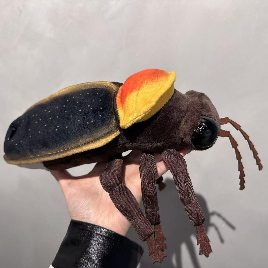 Realistic Firefly Plush Toy, Firefly Stuffed Animal Glow in the Dark ...