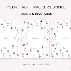 Mega Habit Tracker Bundle, Habit Tracker Printable, to Do List, Pre ...