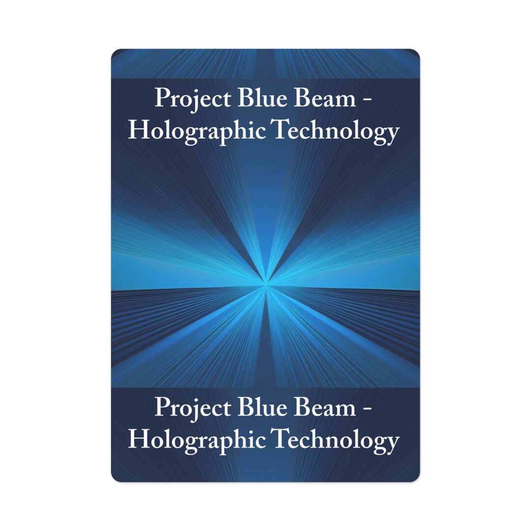 Project Blue Beam Holographic Technology Playing Cards - Etsy