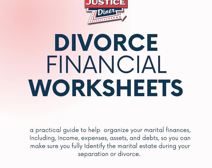 Divorce Financial Worksheets: Marital Asset & Debt Checklist (PDF) - Etsy