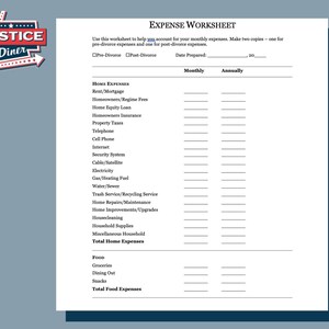Divorce Financial Worksheets: Marital Asset & Debt Checklist (PDF) - Etsy