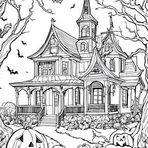 Spooktacular Halloween Coloring Adventure - Etsy