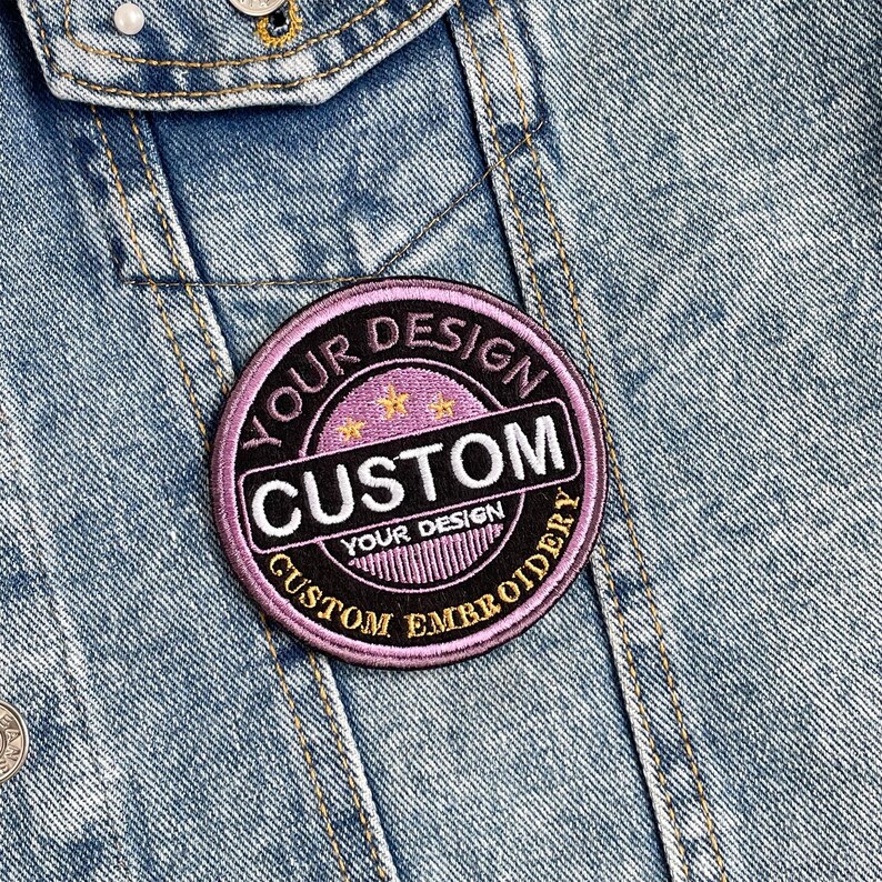 Custom Embroidered Logo Patch: Personalized Iron-on Design - Etsy