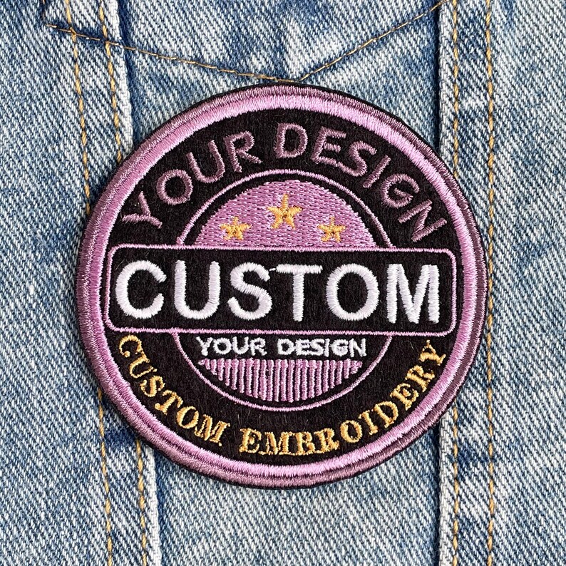 Custom Embroidered Logo Patch: Personalized Iron-on Design - Etsy