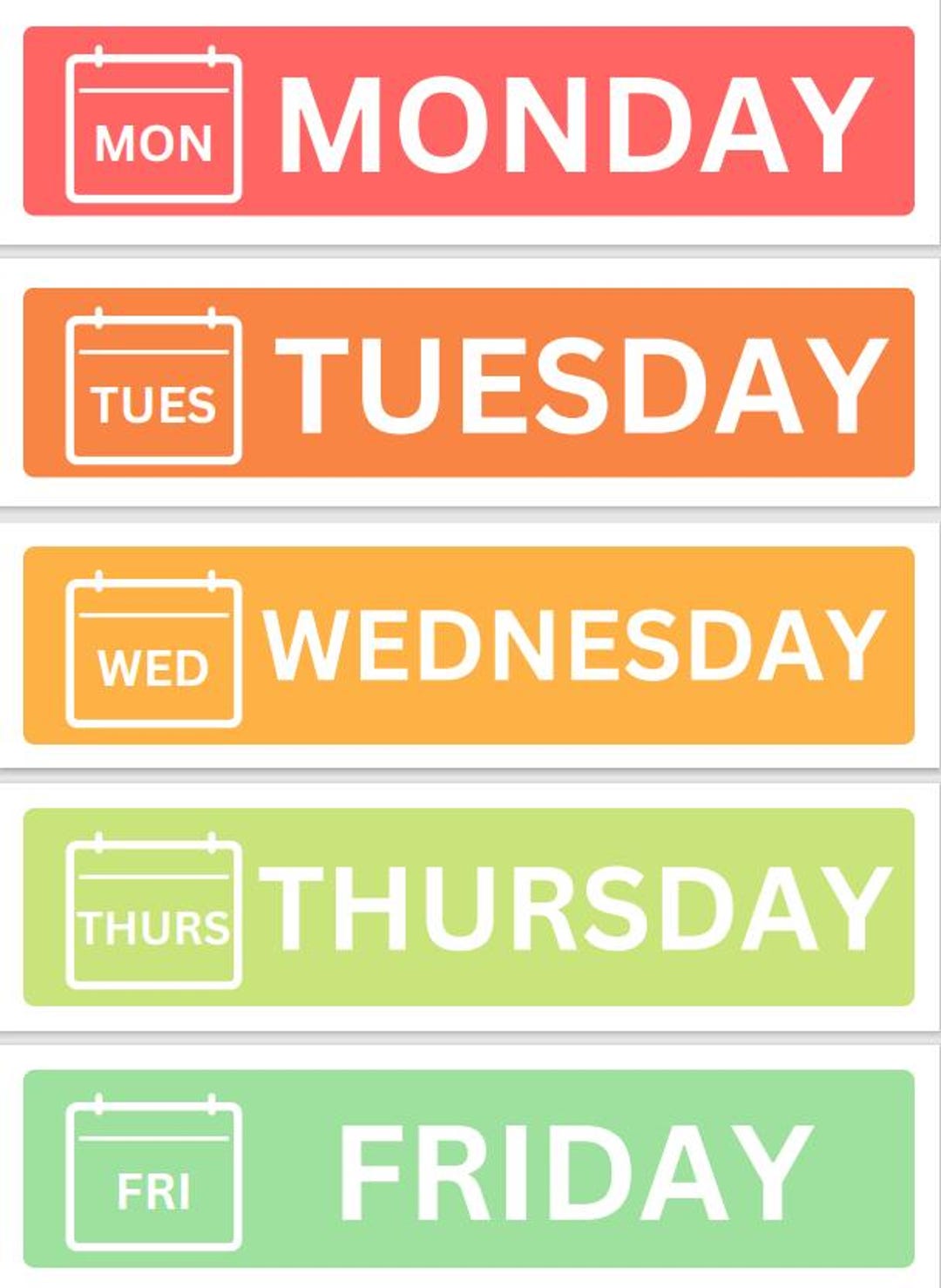 Colourful Tote Tray Labels - Etsy