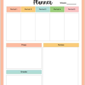 Daily Classroom Prep week Printable - Etsy