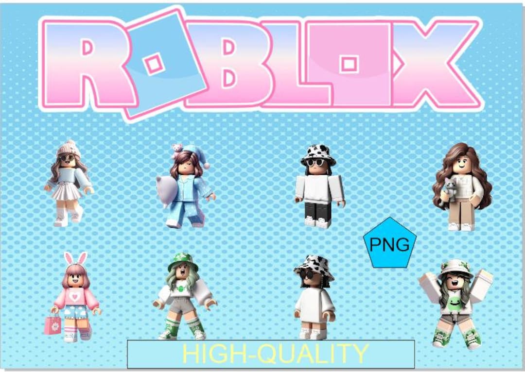 Roblox Girl cute Girl 5 Png Format Digital for Children-digital Sticker ...