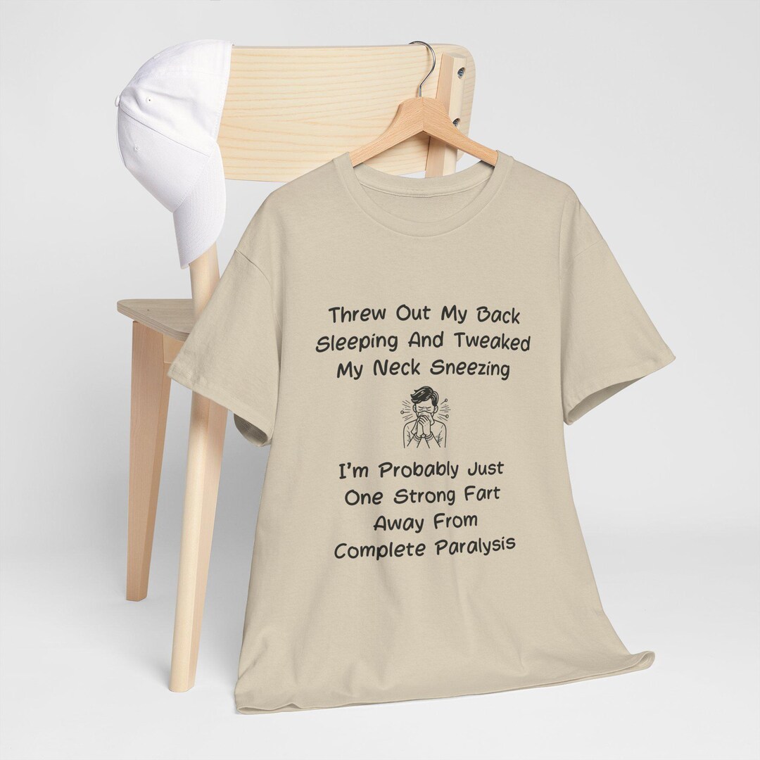 Old Age Humor Joke, Back Pain Issue, Fart Humor Gift, Comfy Casual Wear ...
