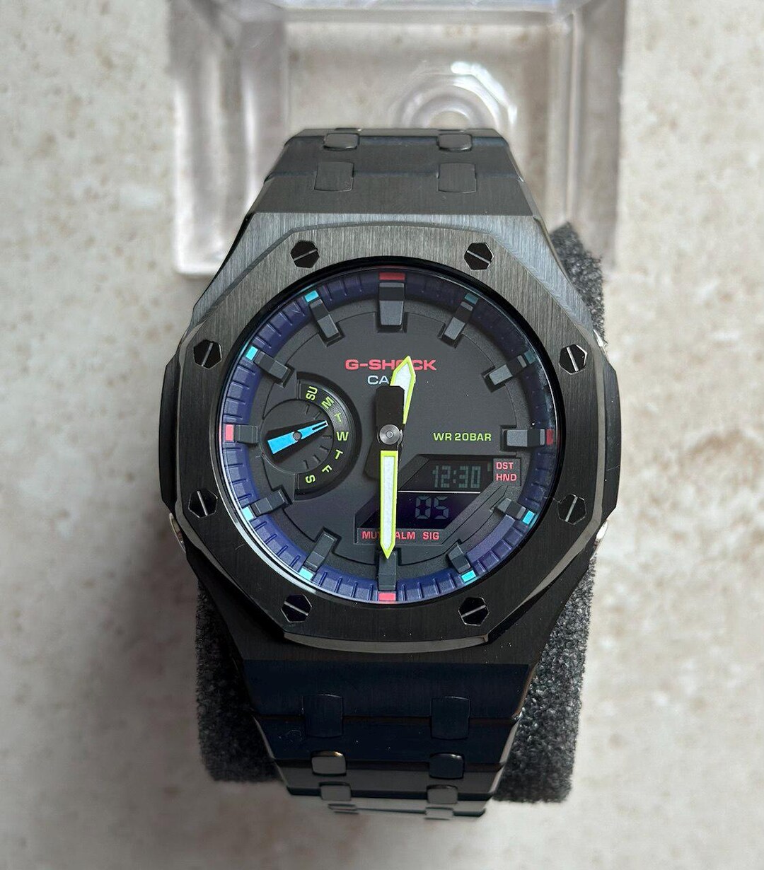 Casio G-Shock - Negro RGB - GA-2100 Personalizado | Reloj de hombre ...