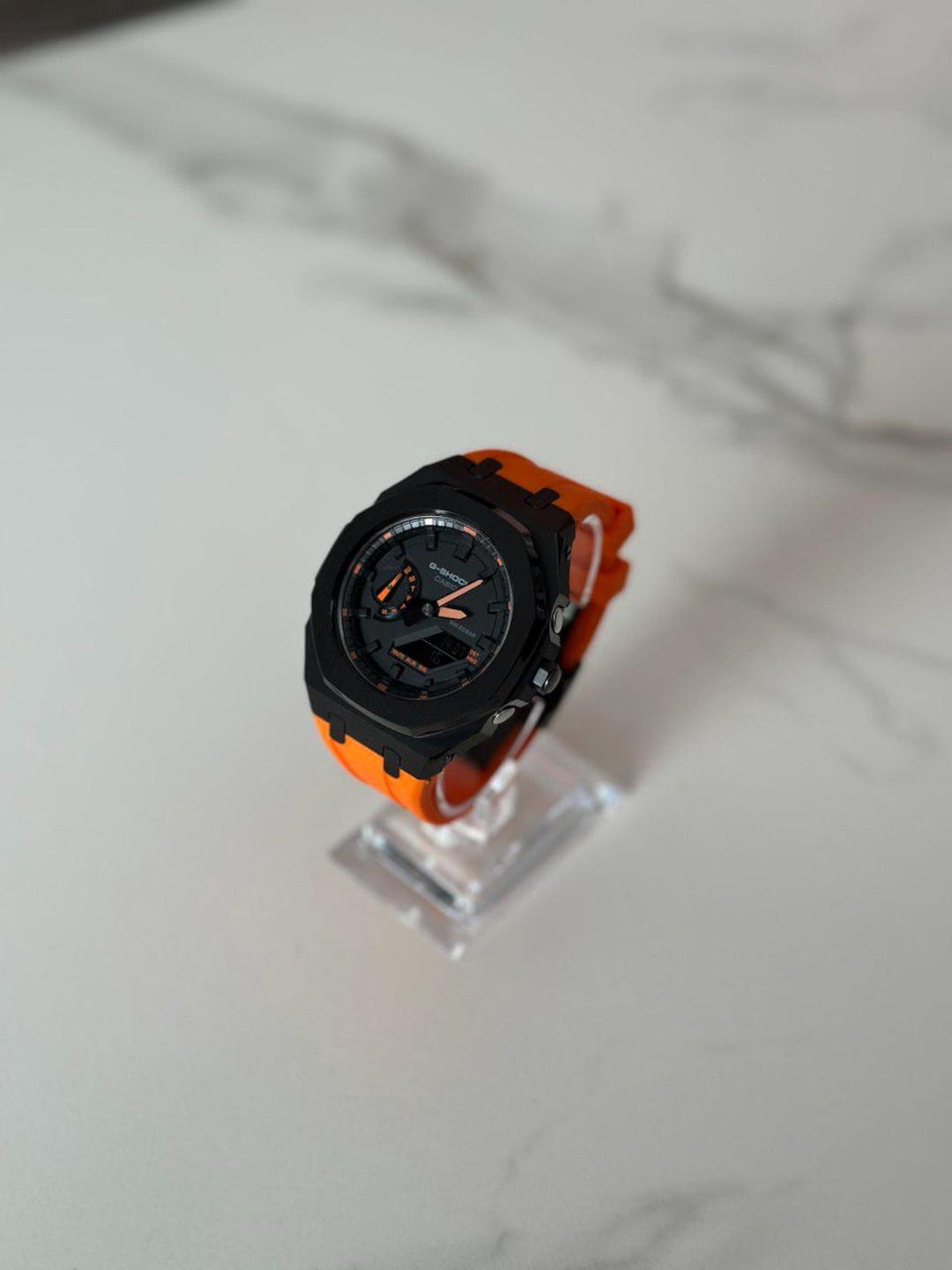Casio G-shock - Orange - GA-2100 Custom | Men's Watch - Etsy