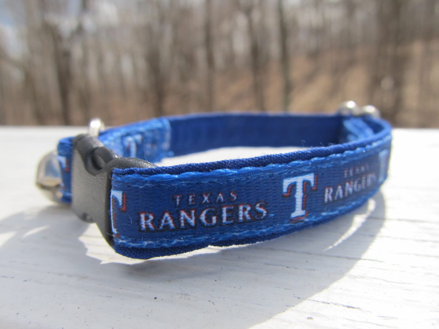 Texas Rangers Cat or Small Dog Collar with Option of Blue or | Etsy