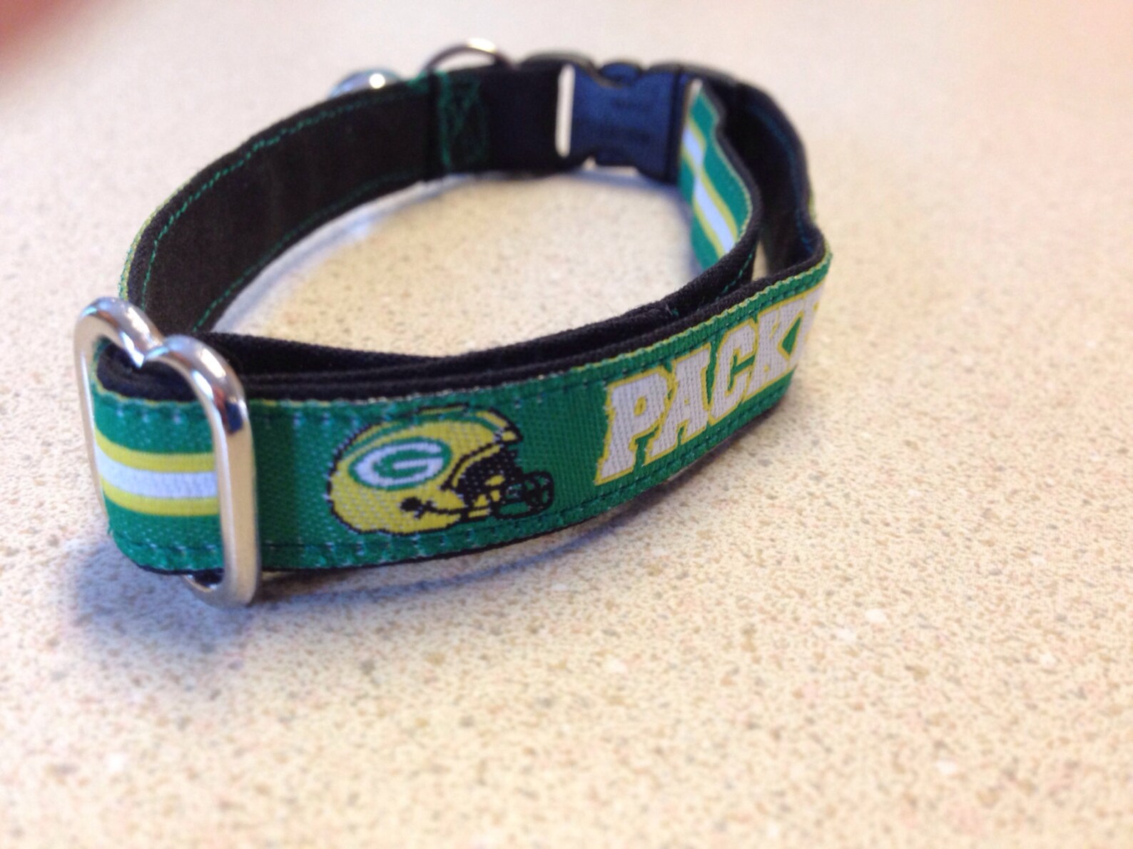 Green Bay Packers Cat or Small Dog Collar With Option of - Etsy