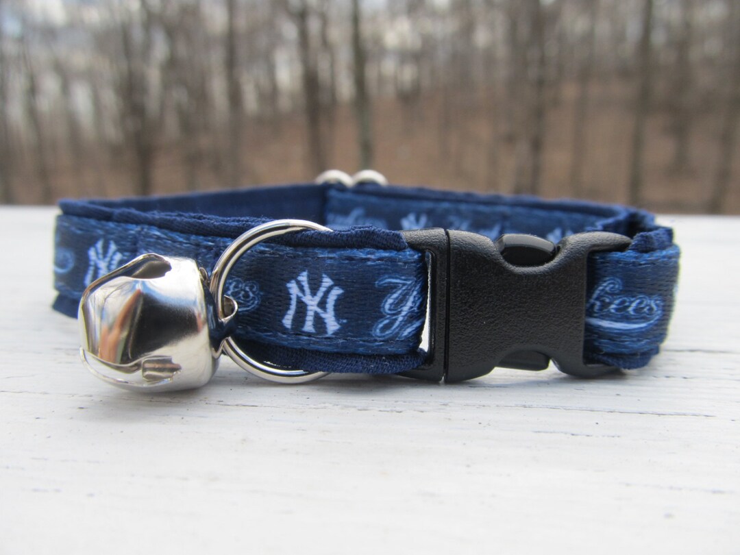 New York Yankees Cat or Small Dog Collar With Option of Blue or Pink ...