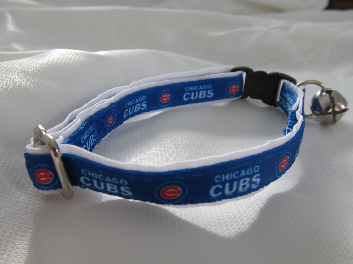 Chicago Cubs Cat or Small Dog Collar with White or Pink | Etsy