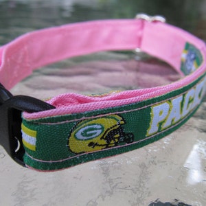 Green Bay Packers Cat or Small Dog Collar With Option of Green, Black ...