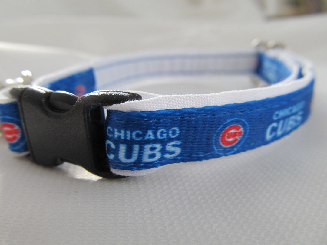 Chicago Cubs Cat or Small Dog Collar With White or Pink - Etsy